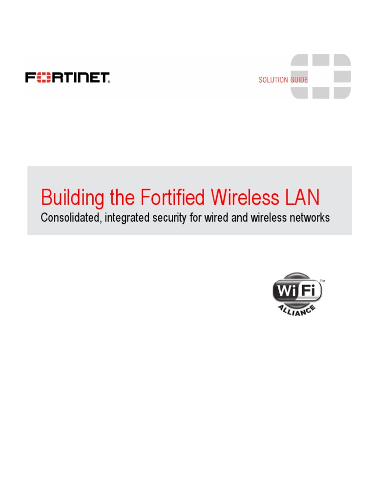 Fortinet WiFi Sol Guide | PDF | Wireless Lan | Wi Fi