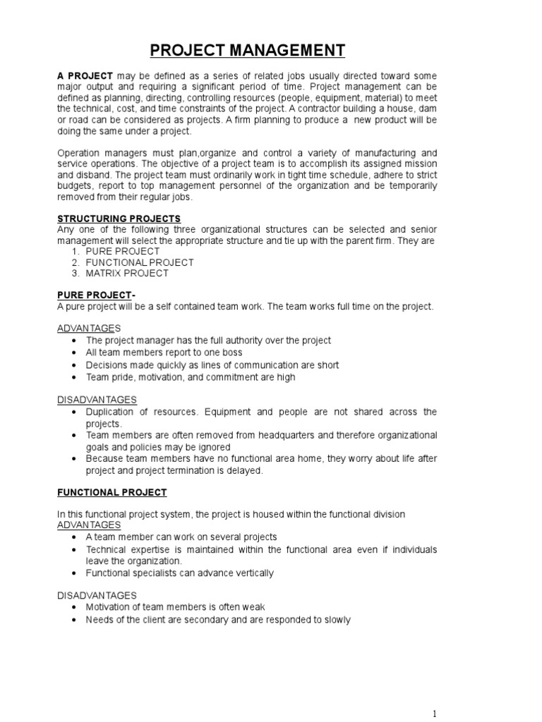 Project Mgmt | Project Management | Business