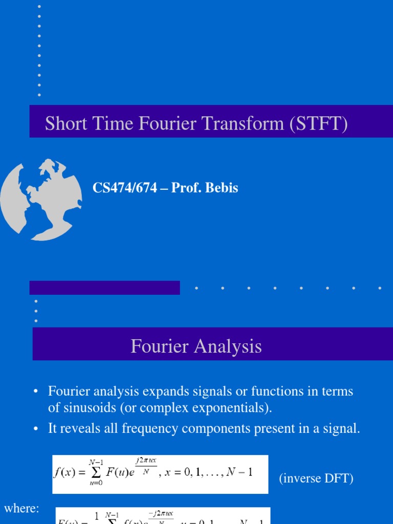 Short Time Fourier Transform | PDF