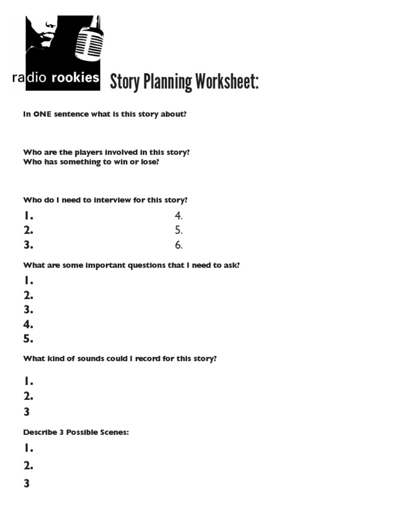 Story Planning Worksheet | PDF
