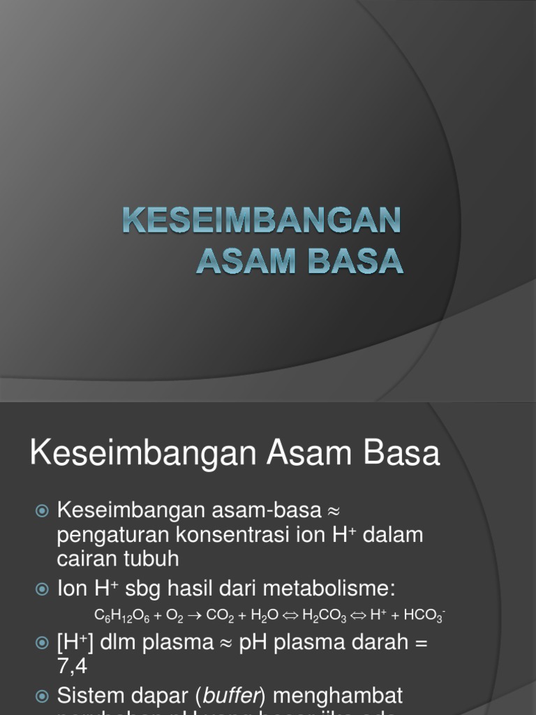 Keseimbangan Asam Basa PPT New | PDF