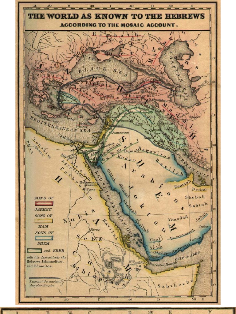 Ancient Hebrews Map | PDF