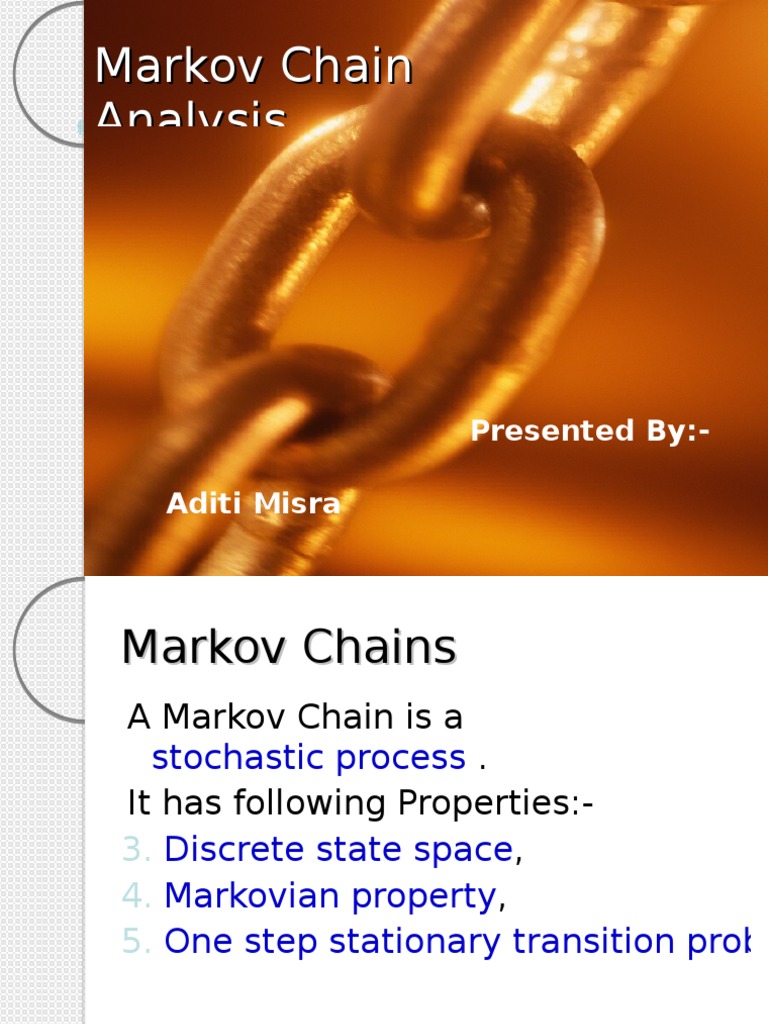 Markov Chain Analysis and Applications | PDF | Markov Chain ...