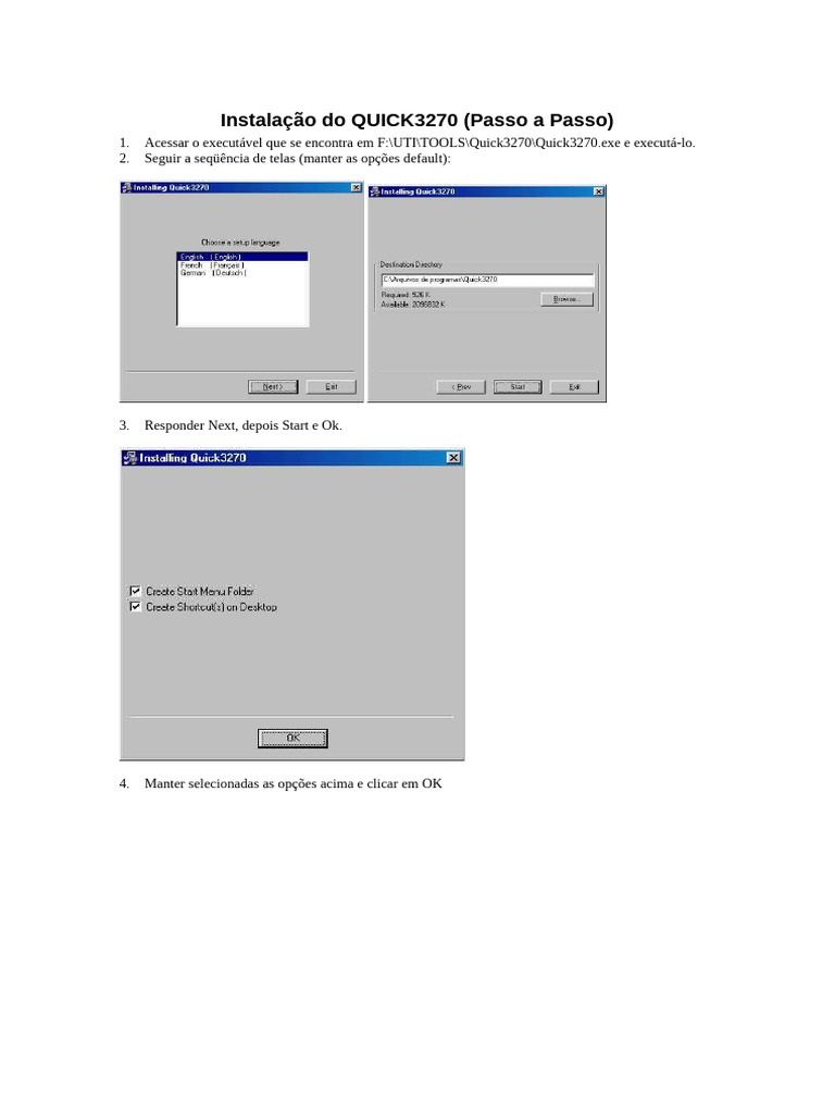 Configurando o Quick3270 | PDF | Métodos e Materiais de Ensino ...