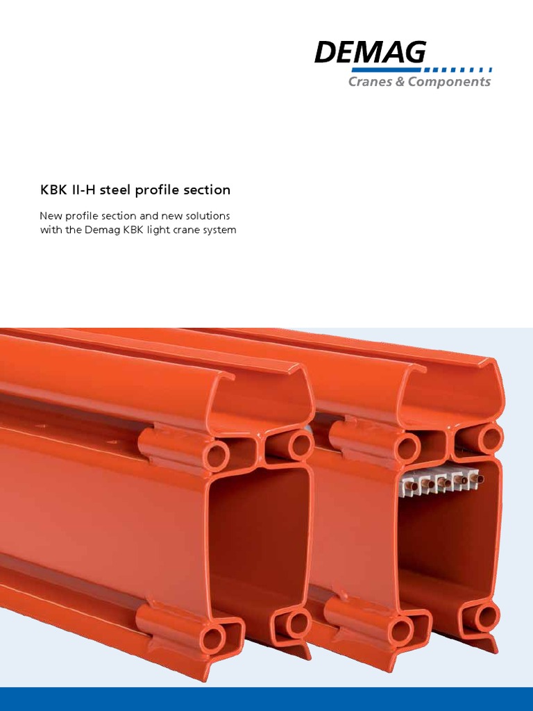Demag KBK II-H Steel Profile Overview | PDF | Crane (Machine) | Rail ...