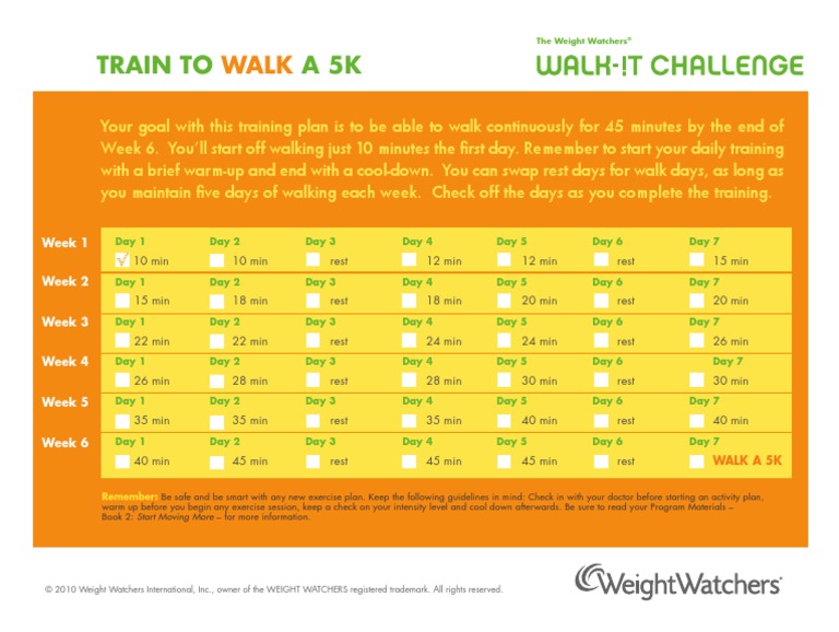 Walk Chart | PDF