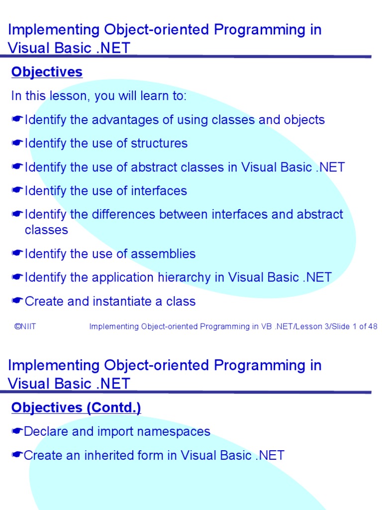 VB .Net Tutorial - 3 | Download Free PDF | Visual Basic .Net | Class ...