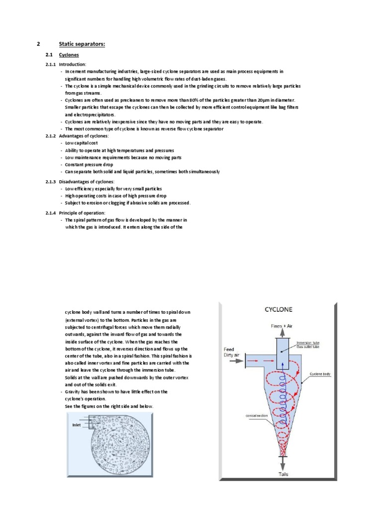 Optimize Cyclone Separator Efficiency | PDF | Gases | Fluid Dynamics