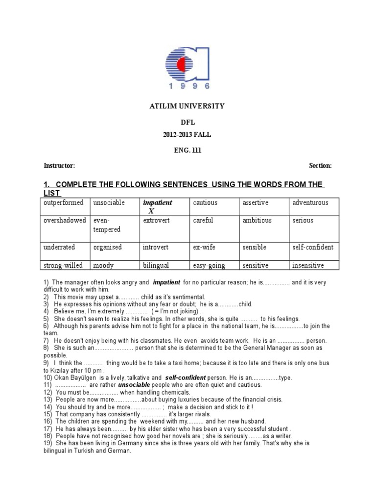 Unit 1 Revision | PDF