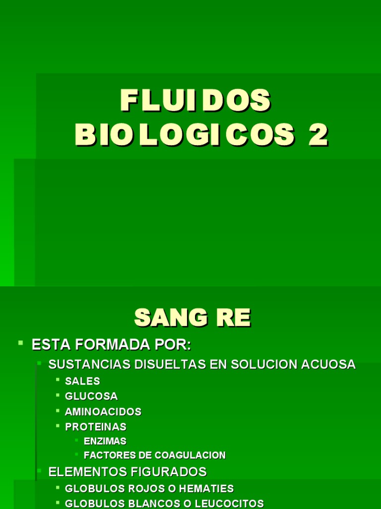 Fluidos Biologicos 2 | PDF