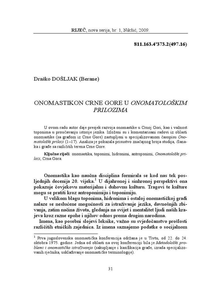 Drasko Dosljak | PDF