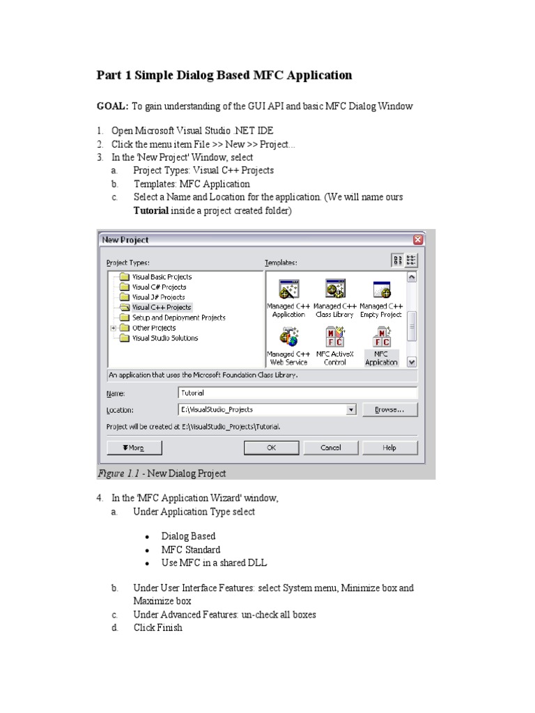 Simple Dialog Based MFC Application | PDF | Microsoft Visual Studio | Button (Computing)