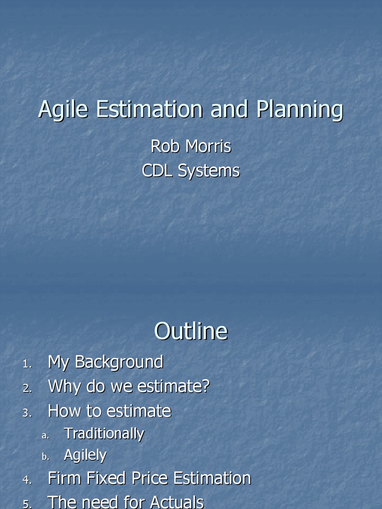 Agile Estimation and Planning | PDF | Agile Software Development ...