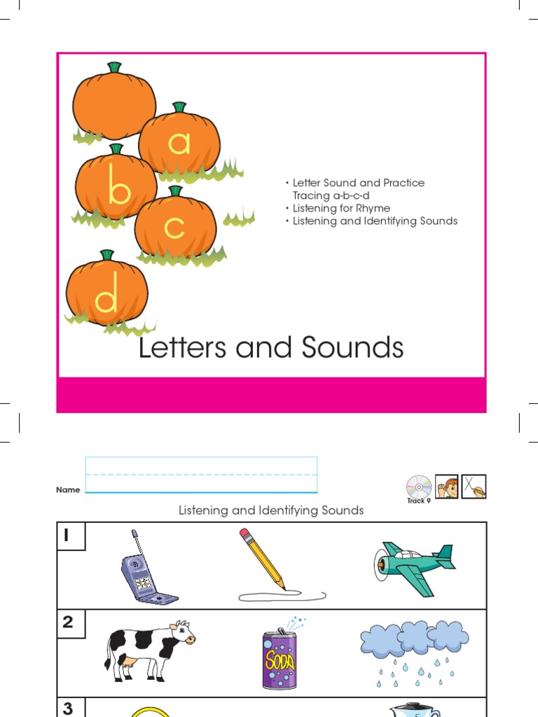 Letters and Sounds: - Letter Sound and Practice Tracing A-B-C-D ...