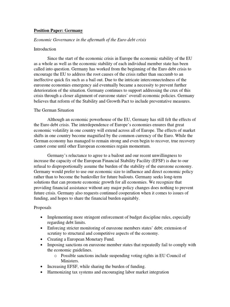Germany's Economic Governance Post-Euro Crisis | PDF | Eurozone | Greek ...