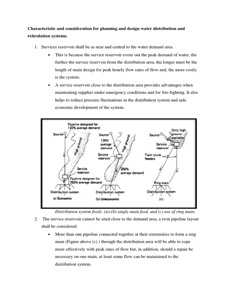 Guidelines for Planning and Designing an Effective Water Distribution ...
