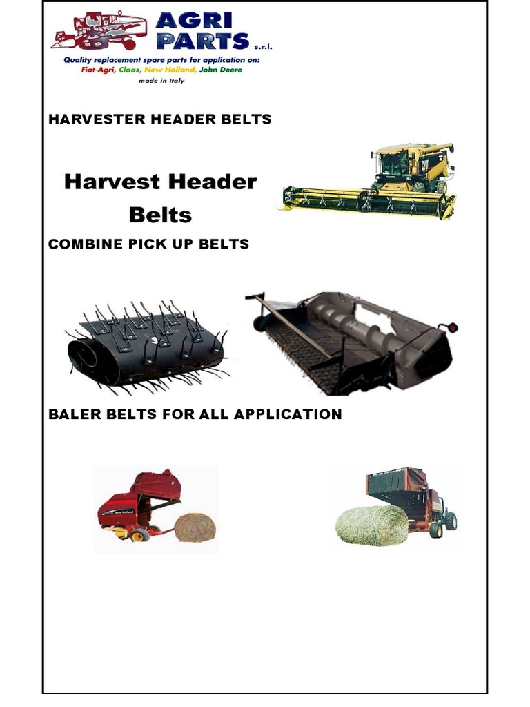 Harvester Header Belts | PDF