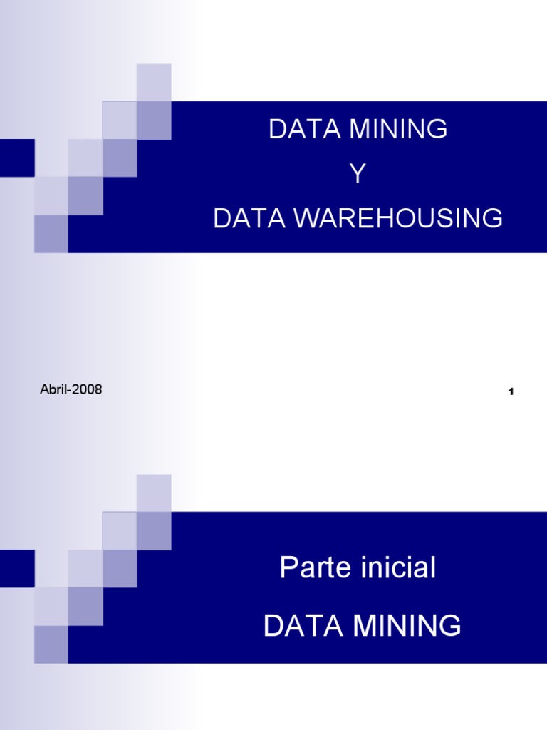 Mineria De Datos Y Data Warehouse Pdf Procesamiento De Datos