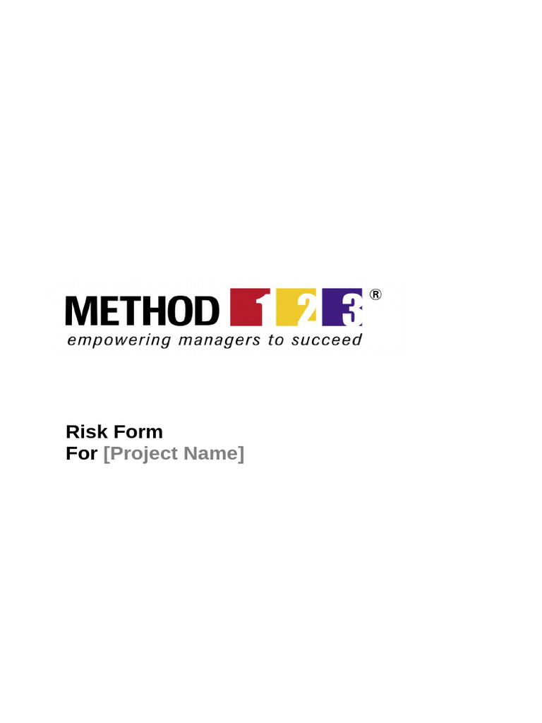 Template - Risk Form | PDF | Business