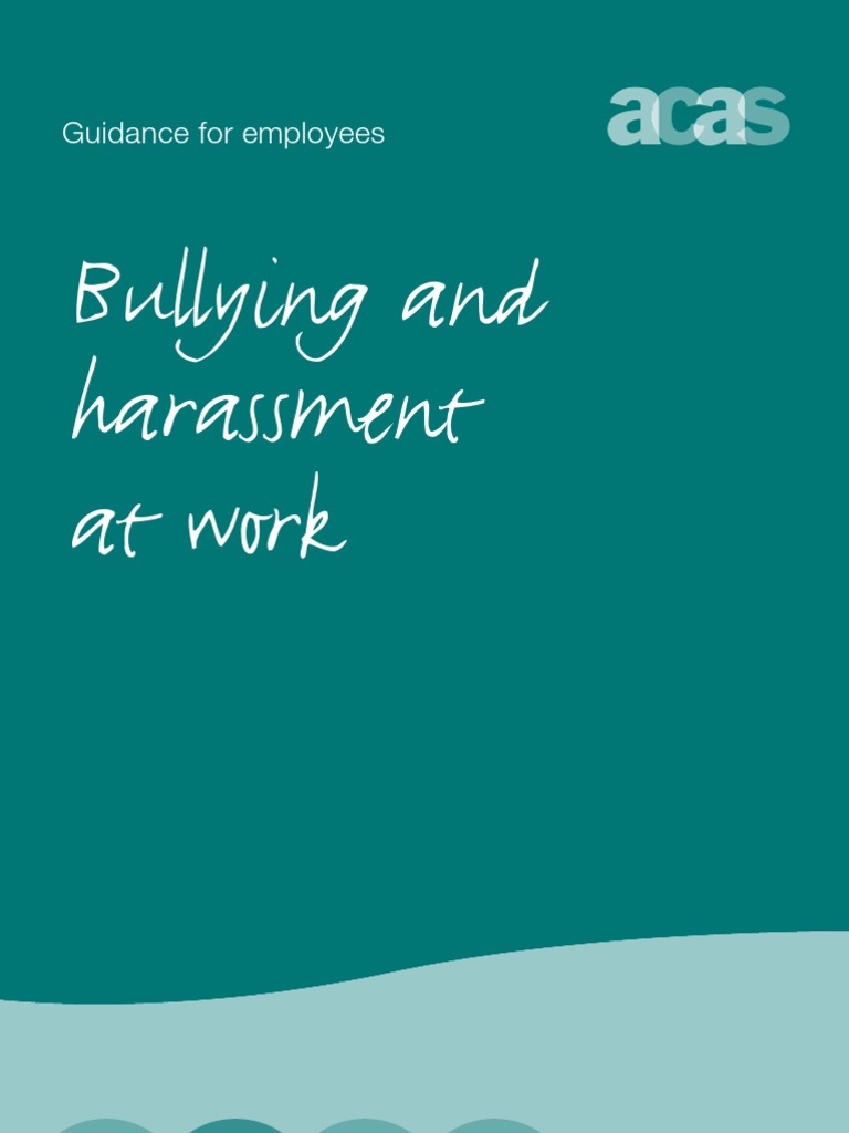Bullying and Harassment at Work: Guidance For Employees | PDF ...