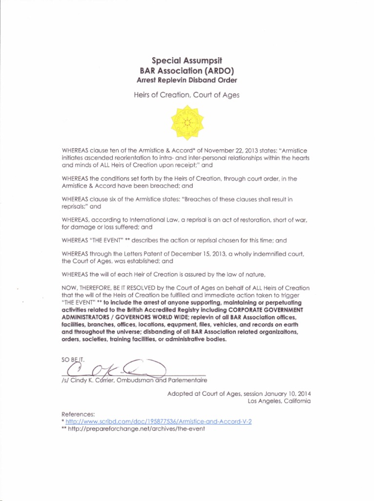 Special Assumpsit, BAR Association (ARDO) | PDF | Law