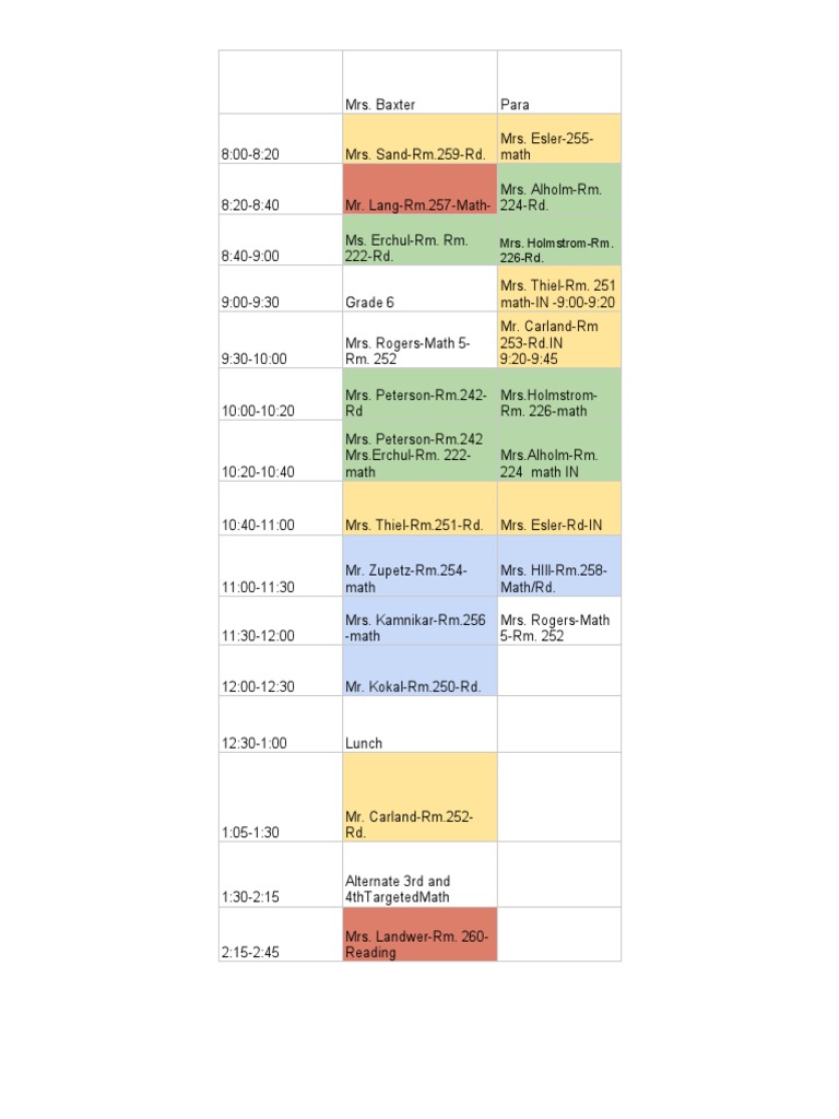 Title Schedule - Sheet1 | PDF