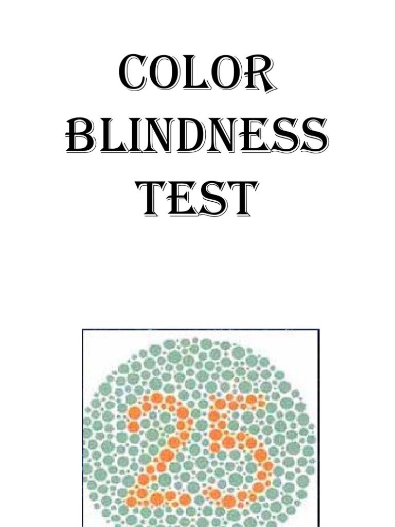 Color Blindness Test | PDF