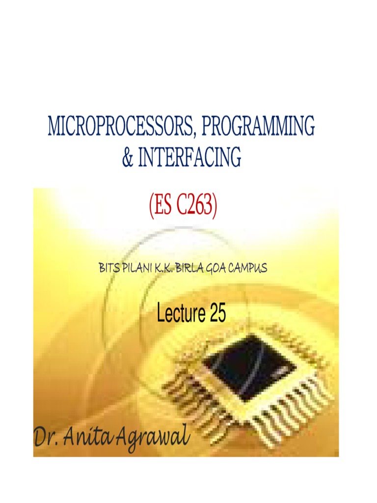 Microprocessors, Programming & Interfacing: Dr. Anita Agrawal | PDF | Computers