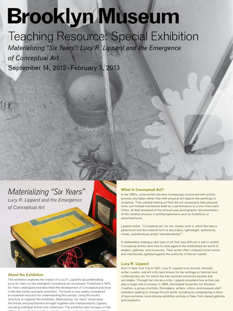 Materializing "Six Years" - Lucy R. Lippard and The Emergence of ...