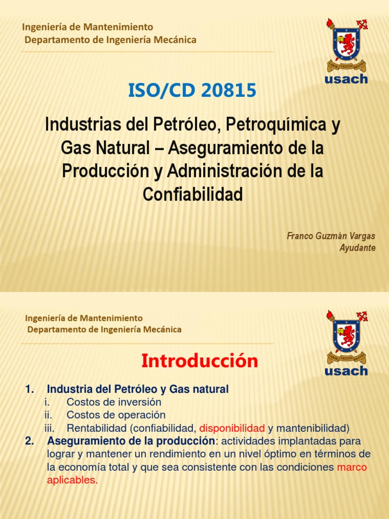 Iso 20815 | PDF | Ingeniería de confiabilidad | Planificación
