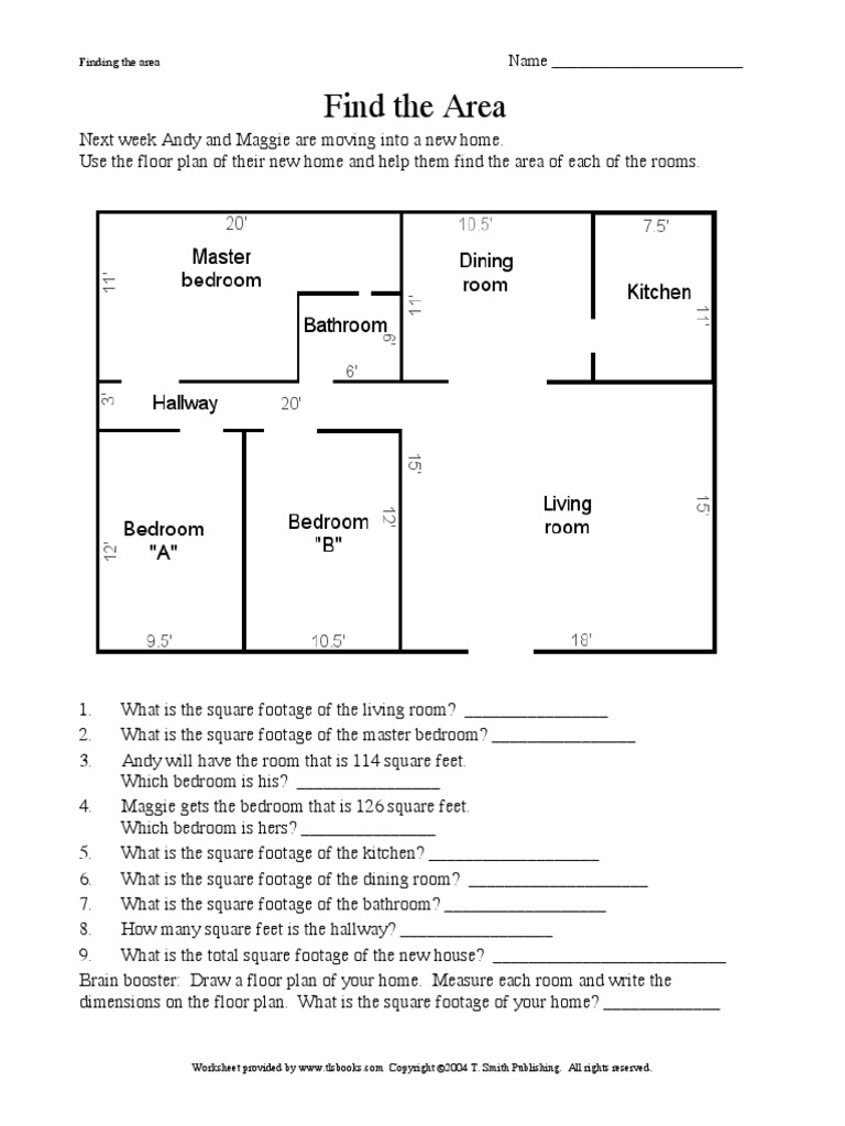 Find The Area: Name | PDF | Language Arts & Discipline