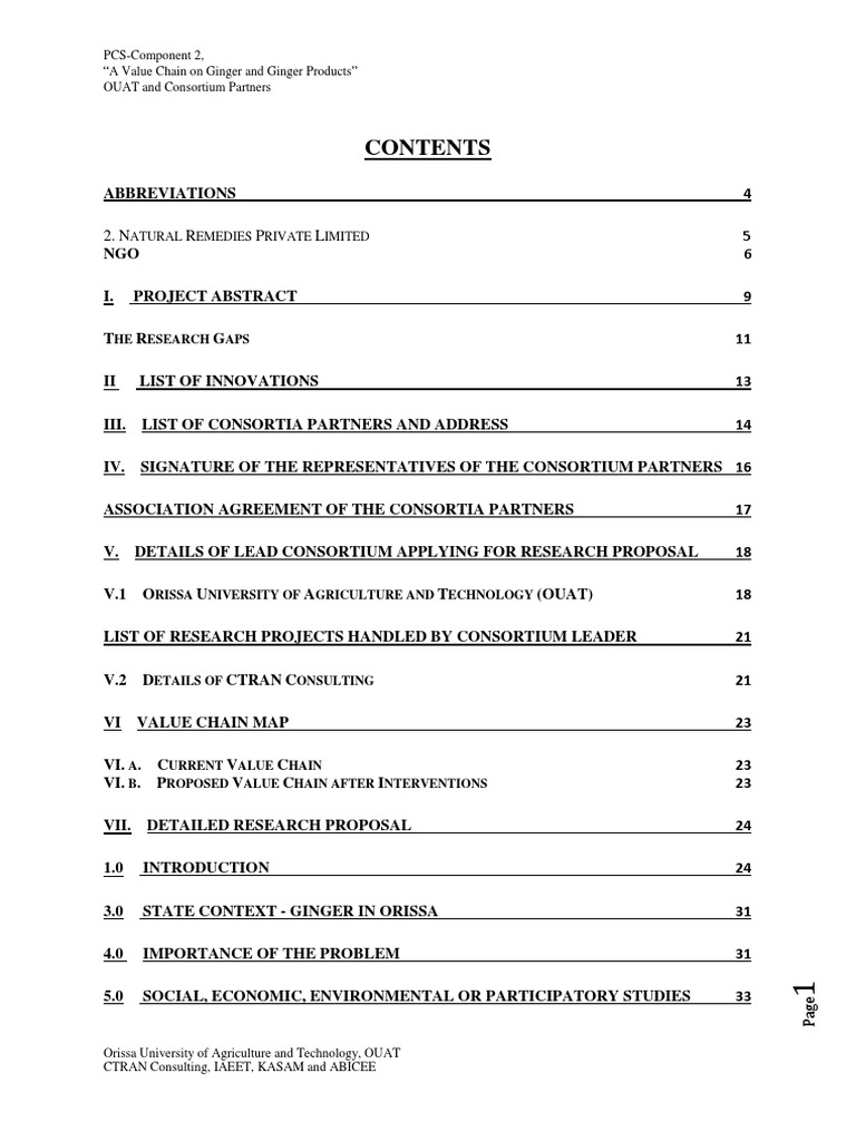 A Value Chain On Ginger and Ginger Products | PDF | Economies | Business