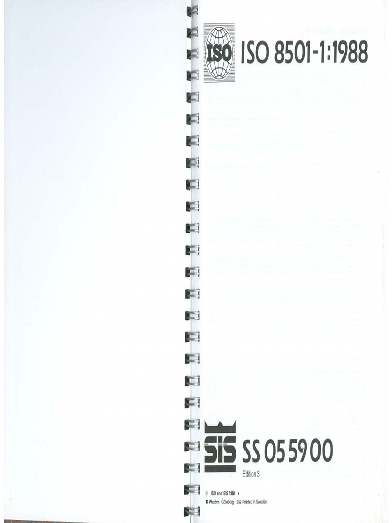 Iso 8501-1-1998 (E) Book | PDF