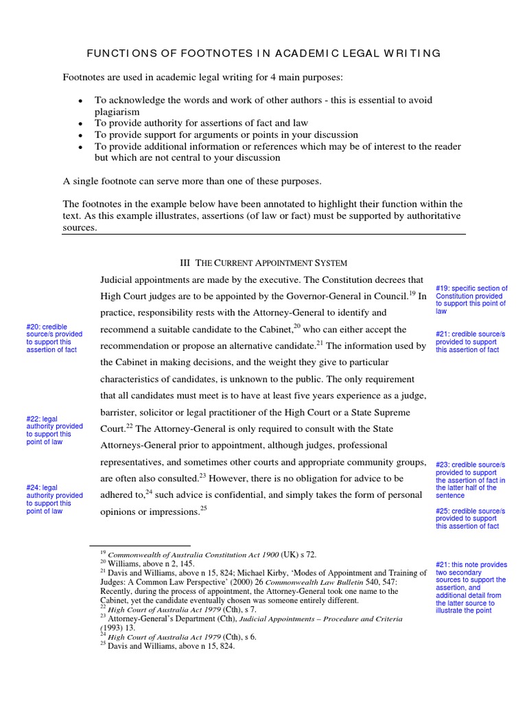 Footnotes Function | PDF