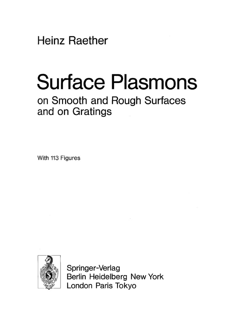 Surface Plasmons by Raether | PDF