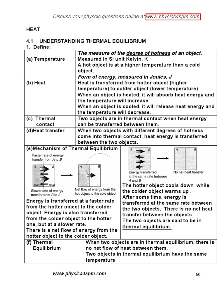 The Measure of The Degree of Hotness of An Object | PDF | Latent Heat ...