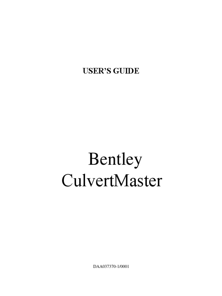 Culvert Master Users Guide | PDF | Keyboard Shortcut | Microsoft Windows