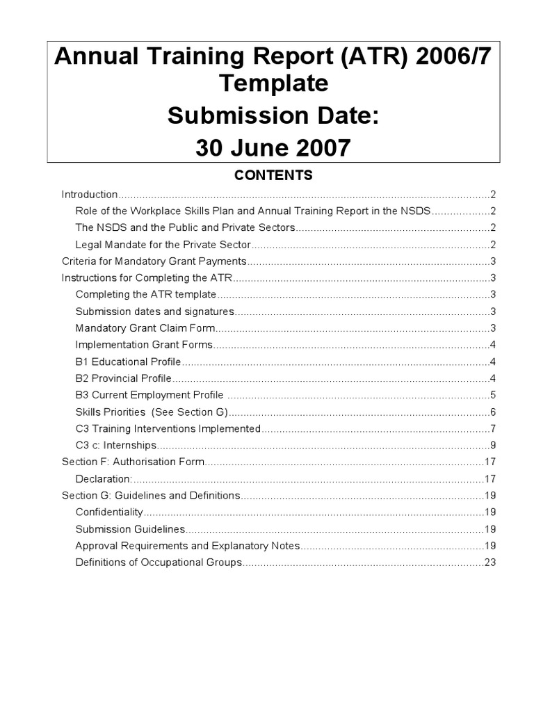 Atr Template 06-07 v2 | PDF | Business