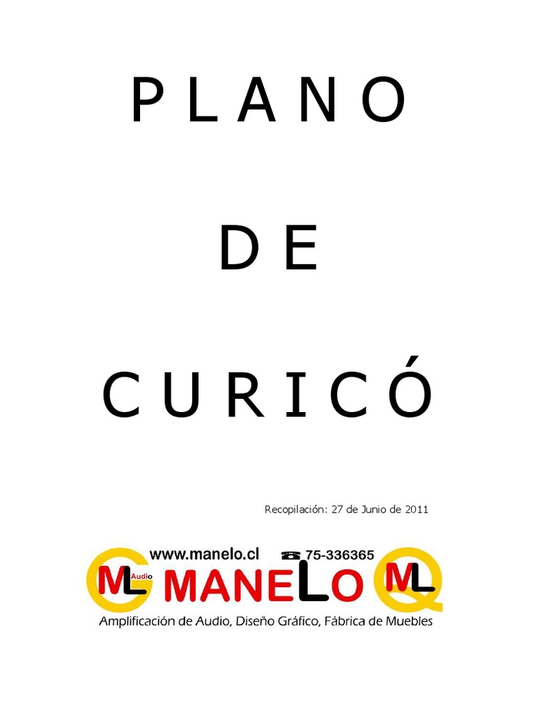 Plano de Curicó: Mapa y Calles | PDF | Agitación