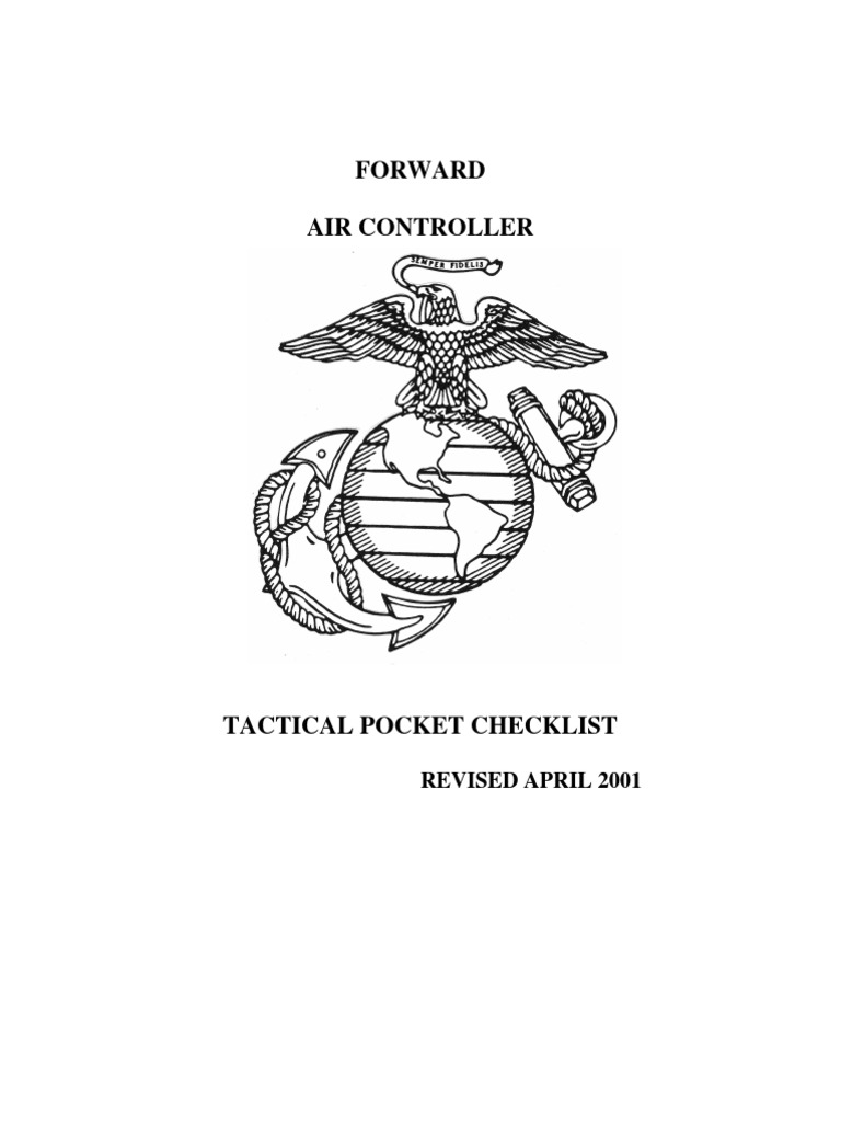 Forward Air Controller Tactical Checklist | PDF | Close Air Support ...