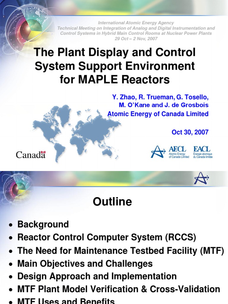 PRESENTATION Plant Control System Display and Support | PDF | Nuclear ...
