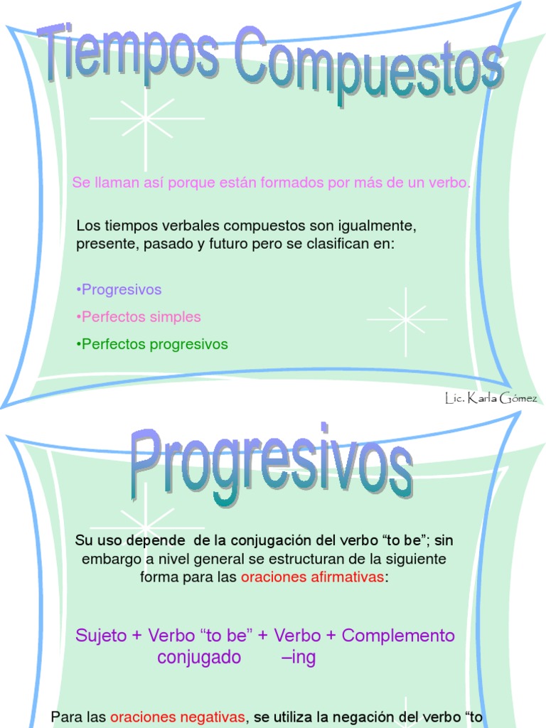 Tiempos Verbales Compuestos en Inglés | PDF | Verbo | Asunto (gramática)