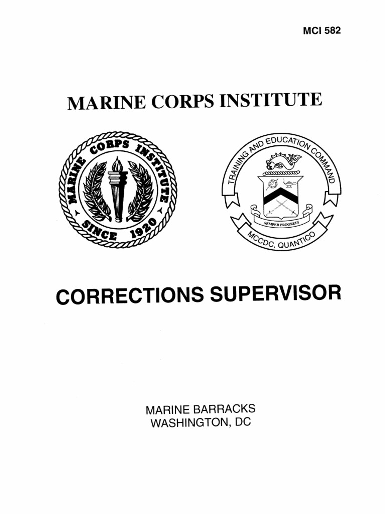 Corrections Supervisor | PDF