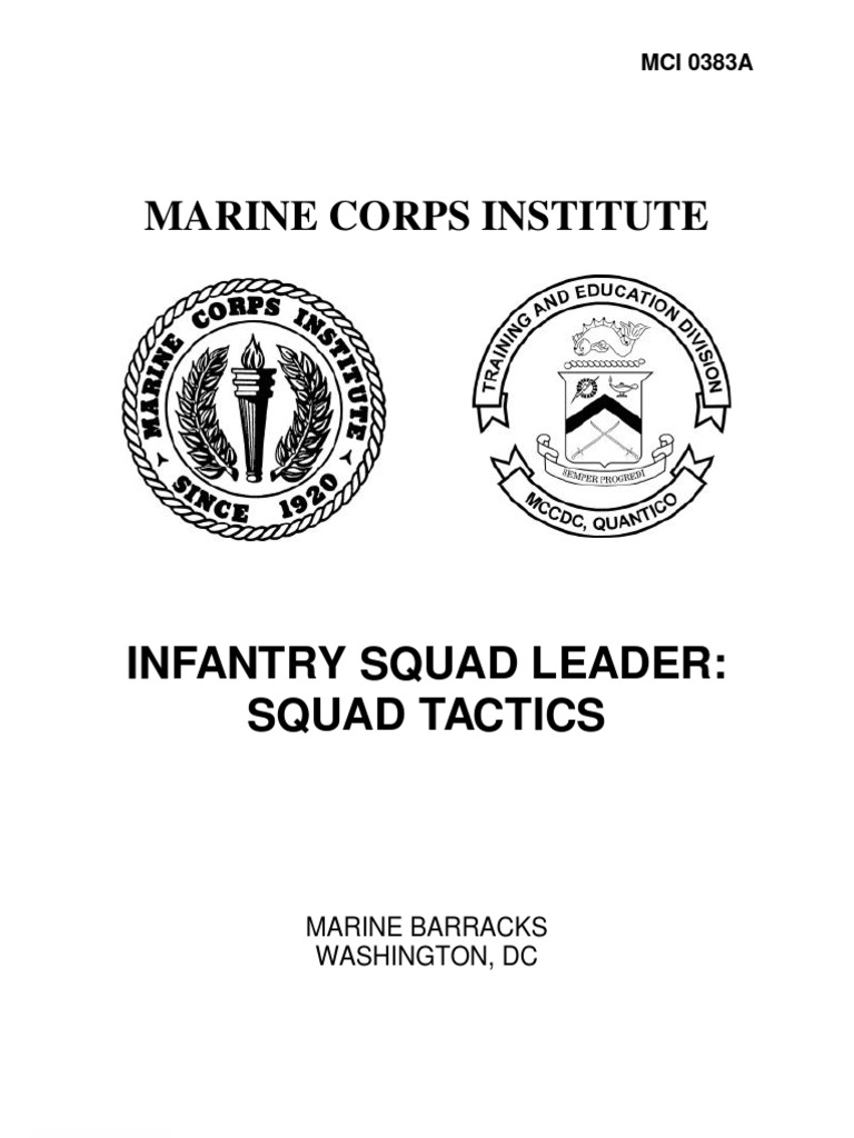 Infantry Squad Leader Tactics Guide | PDF | Flanking Maneuver ...