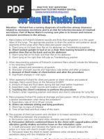 300item NLE Practice Exam With Answer Key | PDF | Blood Pressure | Nursing