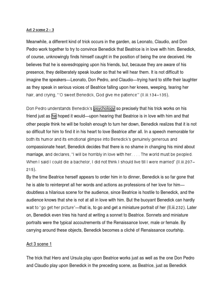 Act 2 Scene 2 | PDF | Much Ado About Nothing