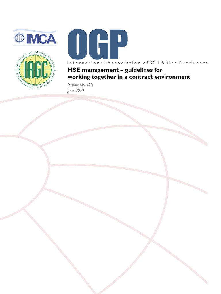 HSE Management - Guidelines For Working Together in A Contract ...