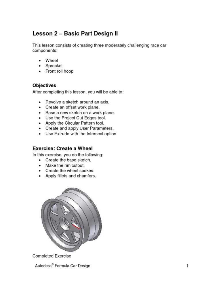 Lesson 2 - Formular One Car Design | PDF | Geometry | Space