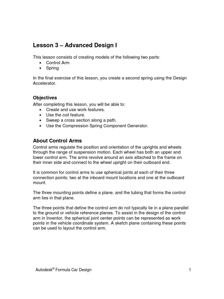 Lesson 3 - Formula One Car Design | Download Free PDF | Cartesian ...
