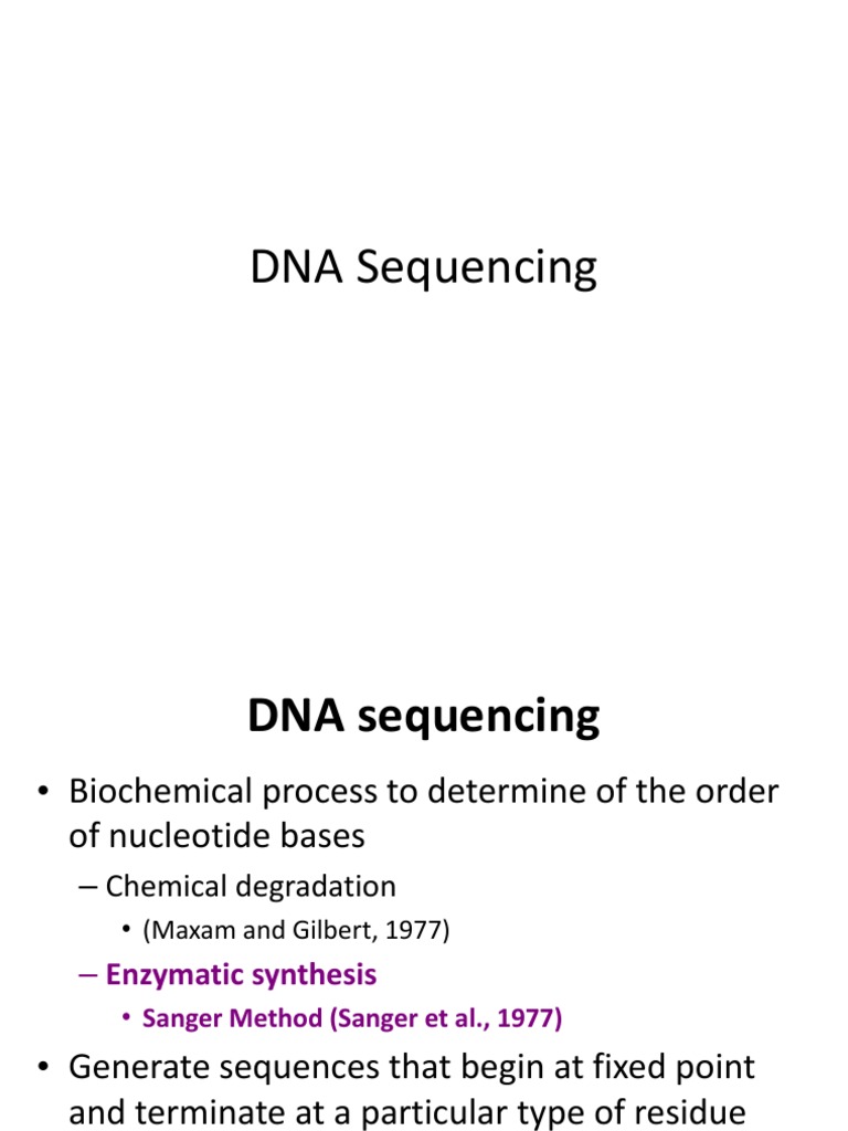 Lecture 36 Sequencing | PDF | Dna Sequencing | Gel Electrophoresis